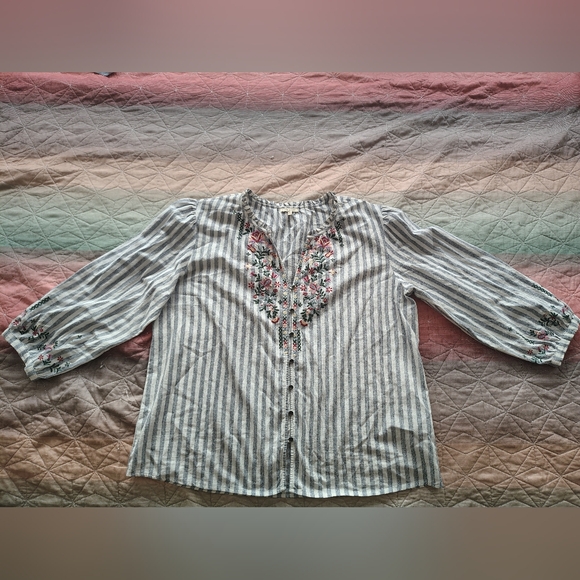 Kate & Sam | Tops | Kate Sam Embroidered Tunic | Poshmark